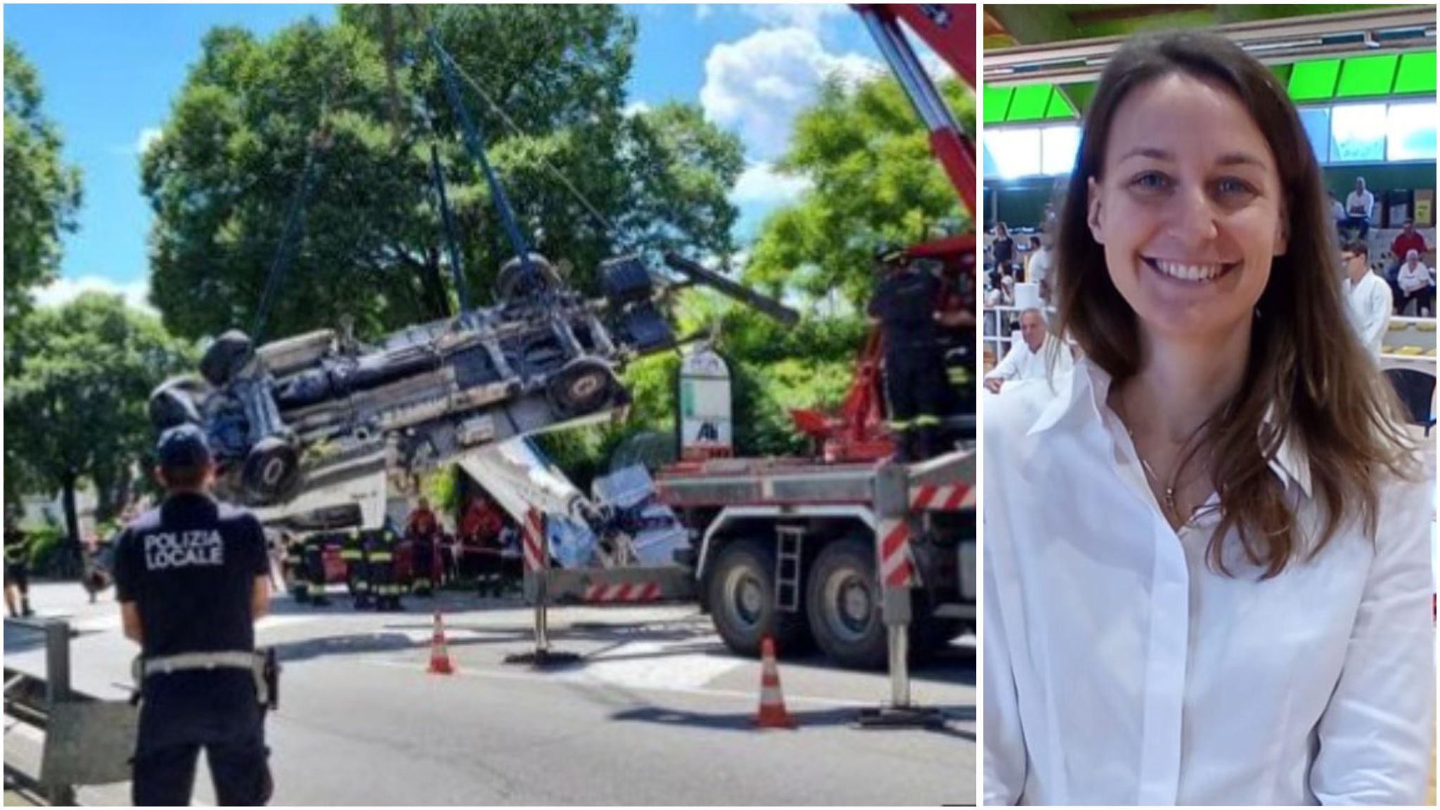 Giulia Mauri travolta e uccisa in bici da un camion con gru, l ...